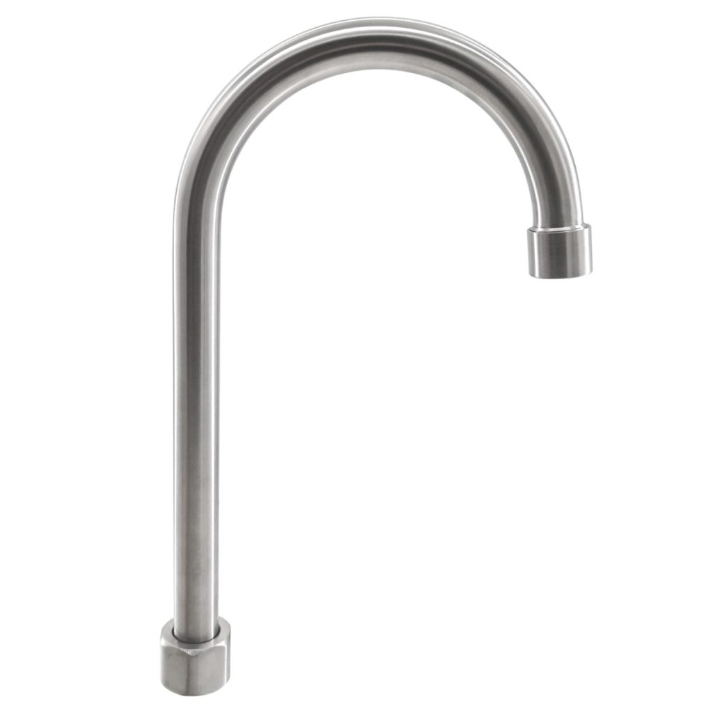 Stainless Steel Gooseneck 12" Swivel Spout Only. - Stainless for a Steel